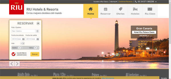 Nueva web para Riu Class | Caribbean News Digital
